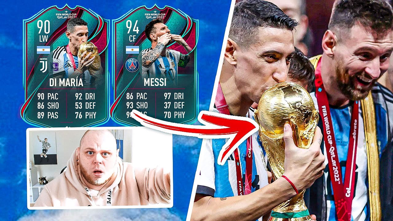 TOTT Di Maria 🤝 TOTT Messi | World Cup WINNERS Argentina - YouTube