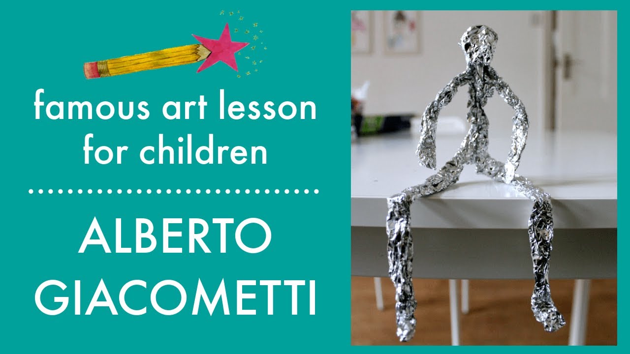 Giacometti Art Lesson for children / ART LESSONS FOR KIDS - YouTube