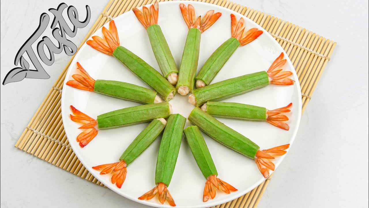 Best Okra Recipe | Okra Steam with Shrimp, Easy and very Tasty😋 - YouTube