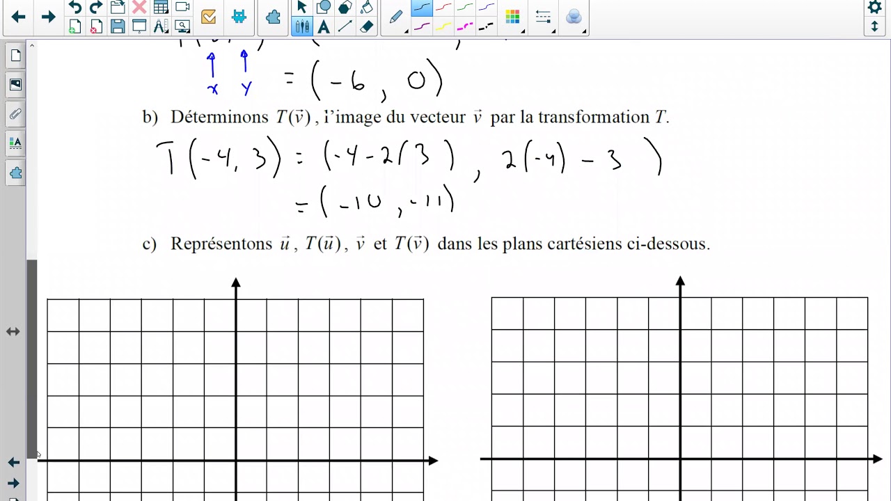 Transformations linéaires - YouTube