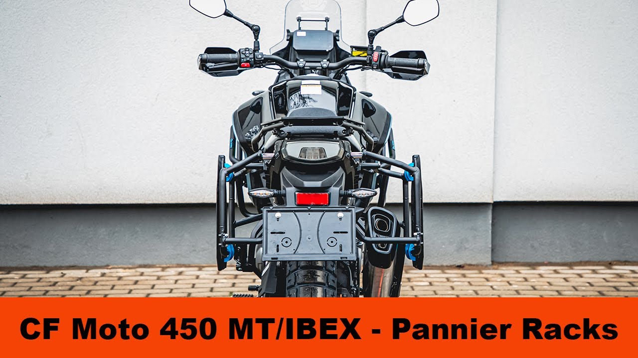 CF Moto 450 MT/IBEX Pannier Racks - Installation Guide - YouTube