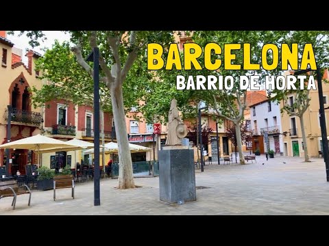 [BARCELONA] BARRIO DE HORTA | De Plaza Ibiza al Velódromo de Horta | Walking Tour Abril 2024