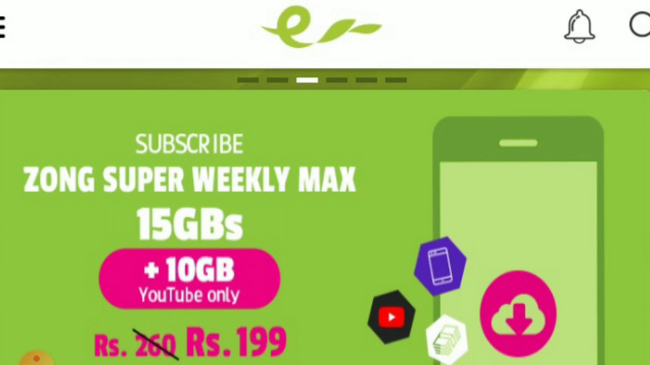 Easy paisa The promotion is going on Zong super weekly max Only 199 ...