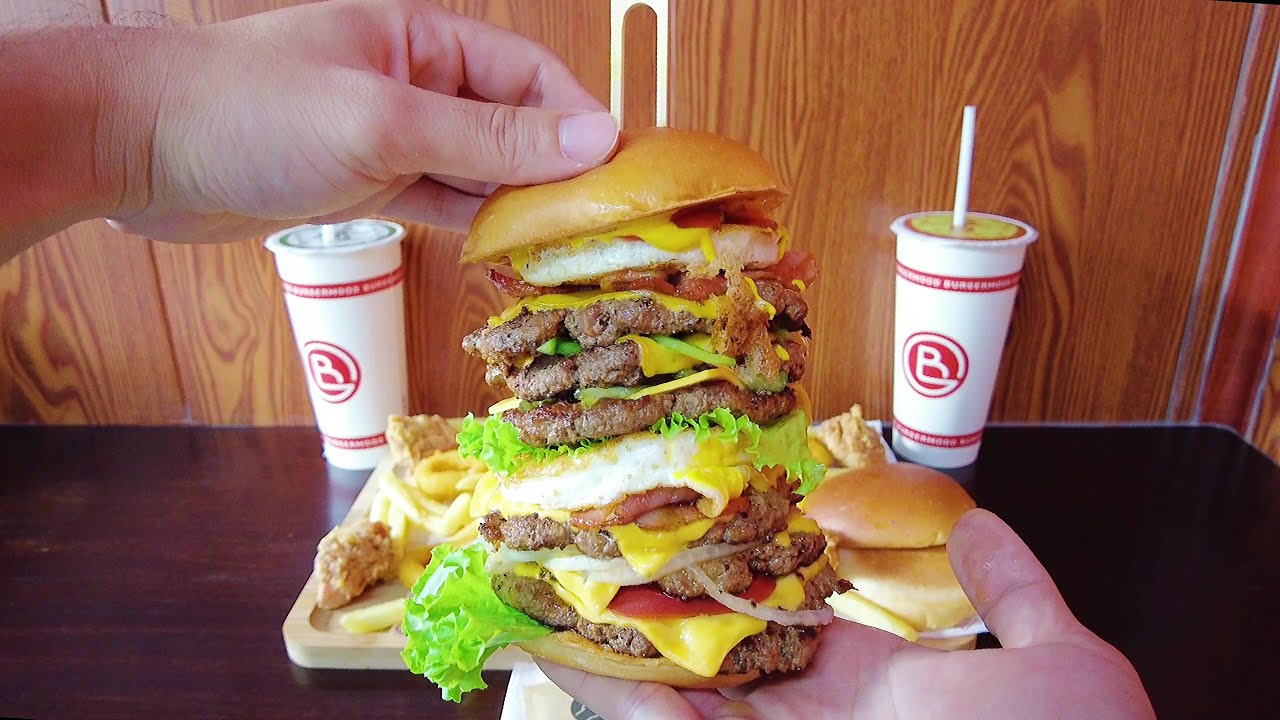 Super Big Burger meal | Beef Cheese Burger | American Hamburger - YouTube