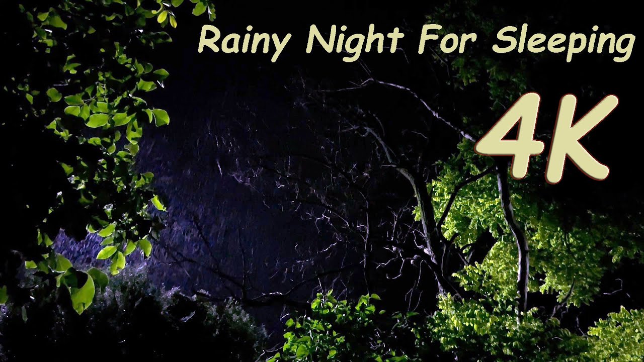 4K Beautiful rainy night - Nice rainy view for night sleep - YouTube