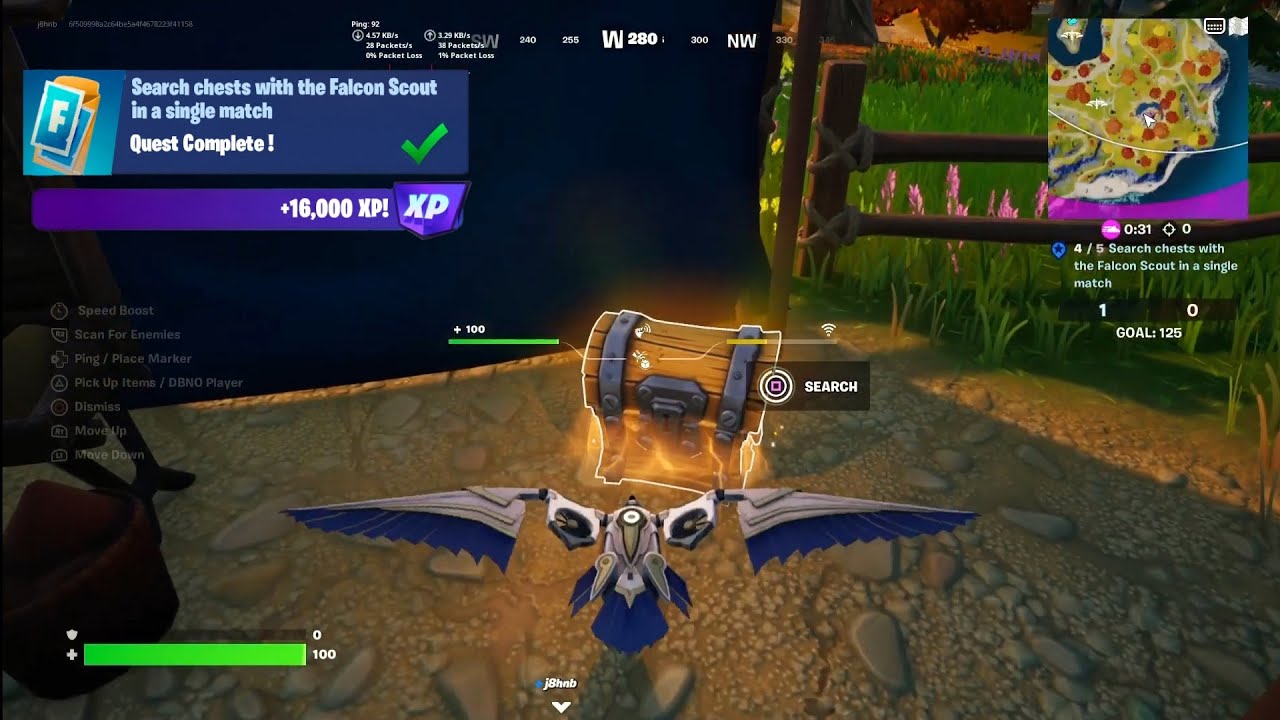Fortnite - Search Chests With The Falcon Scout In A Single Match ...