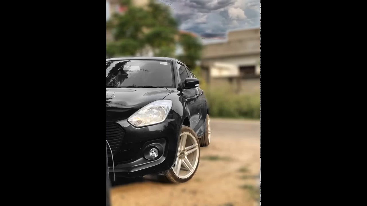 Black Maruti Swift modified alloys - YouTube