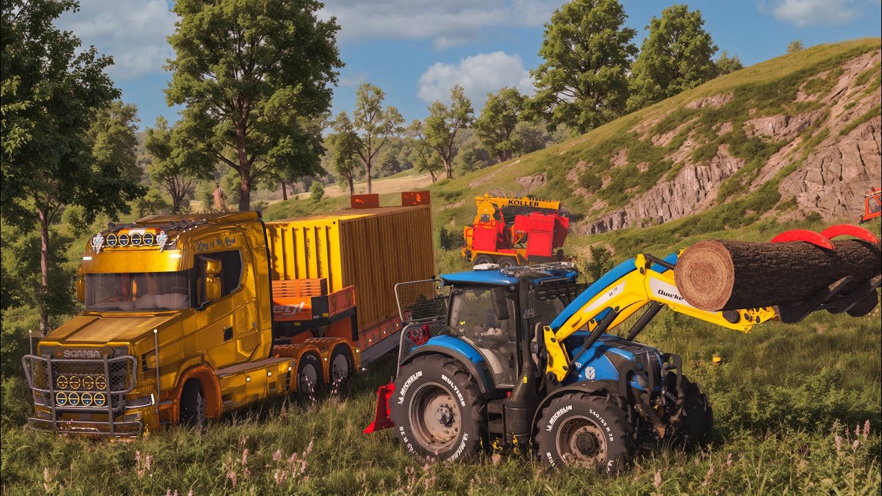 Fs22 reshade realistic graphic presets | gameplay with forestry ...