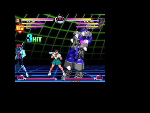MvC2: Sakura midscreen juggle infinite on Sentinel - YouTube