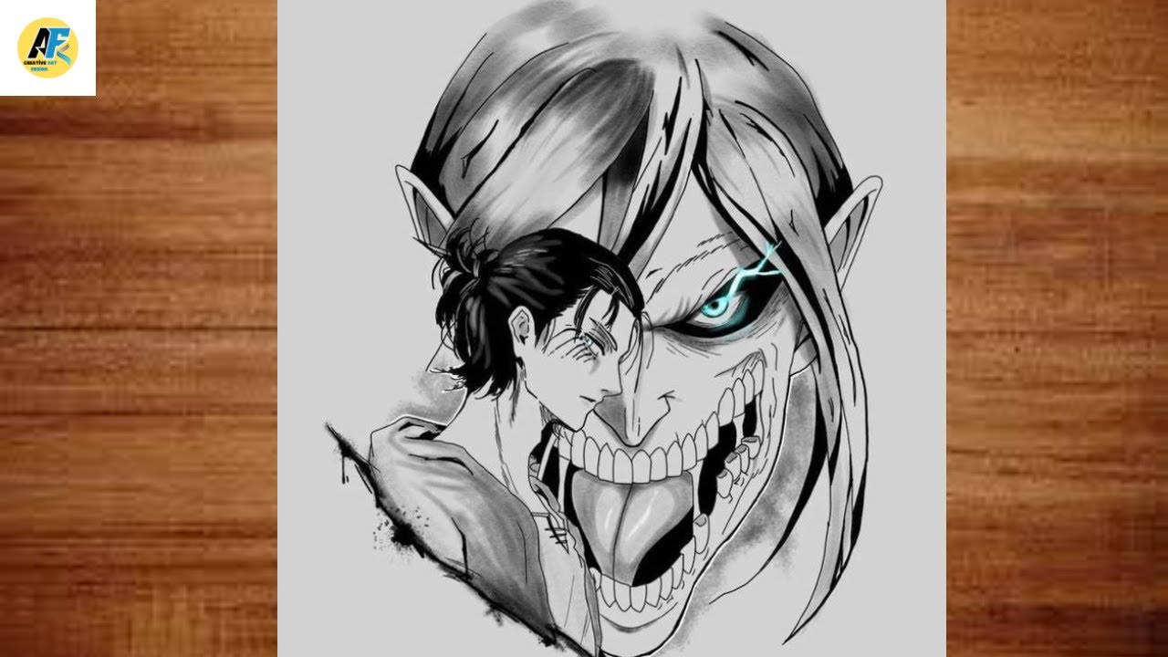 How to Draw Eren (Hey) | Step by Step | Attack on Titan|| king titan ...