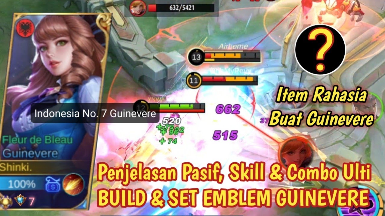 GUINEVERE BUILD TERSAKIT 2022 | PENJELASAN PASIF & CARA COMBO SKILL ...