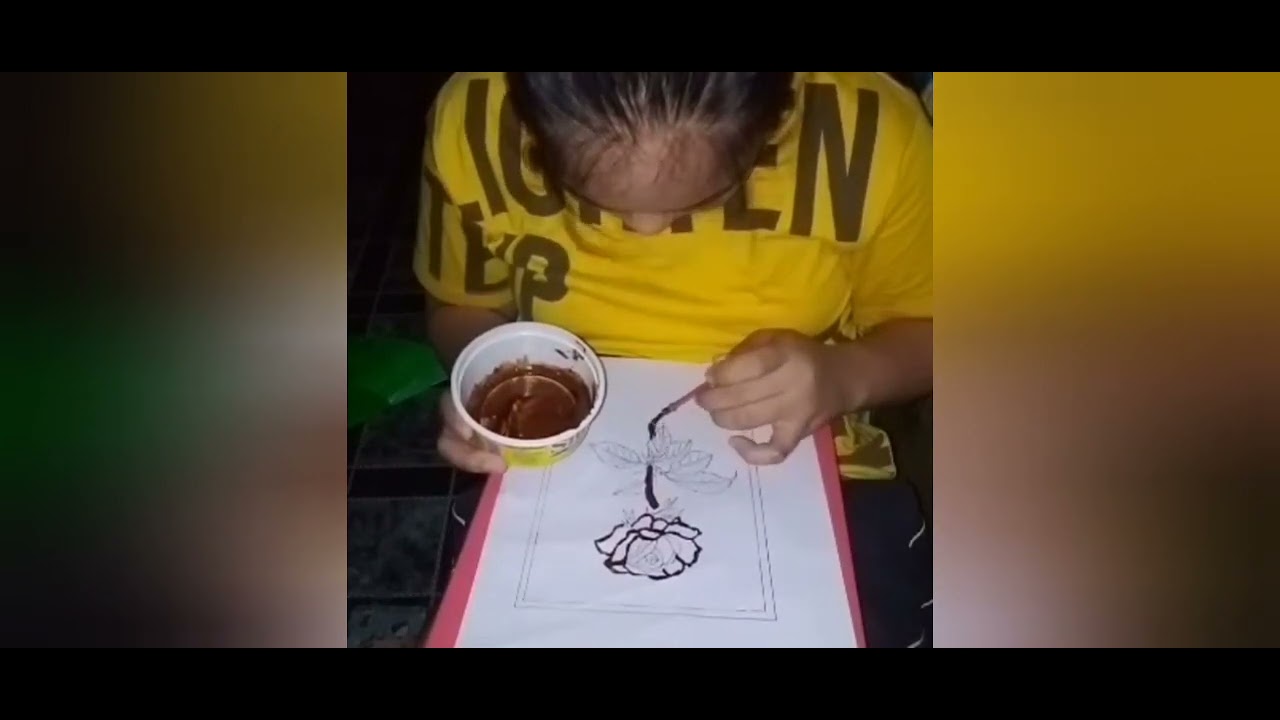"COFFEE PAINTING" magpinta gamit ang kape #arts #artsandcrafts - YouTube