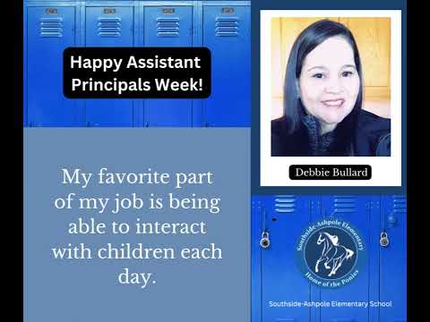 Happy Assistant Principals Week! - YouTube