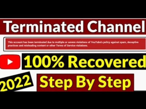 How to recover terminated youtube channel//How to appeal channel ...