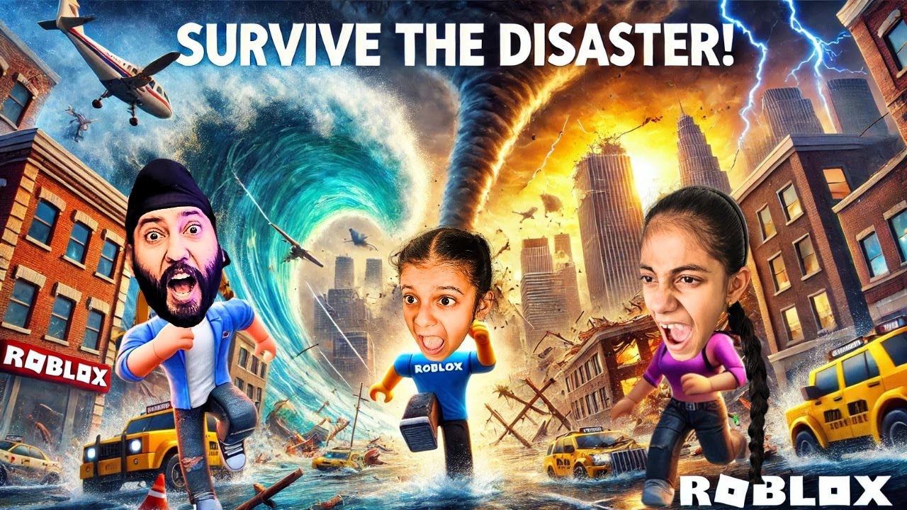 SURVIVE THE DISASTER! 🌪️ Roblox Natural Disaster Challenge! #roblox ...
