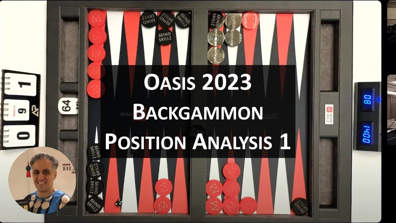 Oasis 2023 Backgammon Tournament Position Analysis 1 - YouTube