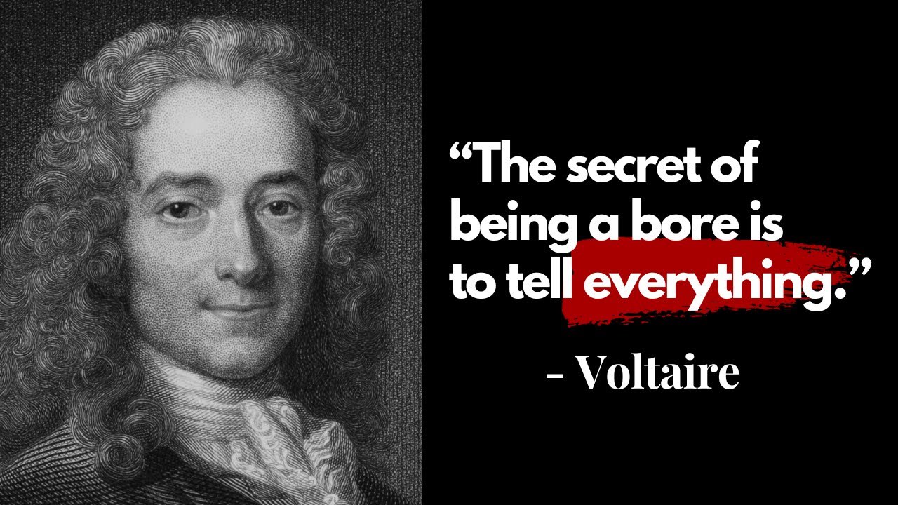 Voltaire Quotes that will Improve Your Rational Thinking - YouTube