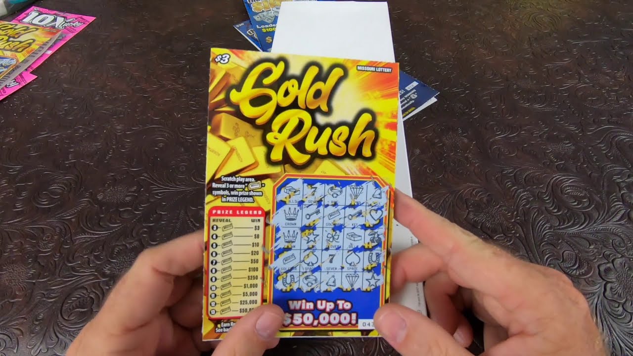 How To Win The Lottery Scratch Off !!! Big GOLD RUSH Winner !!! - YouTube