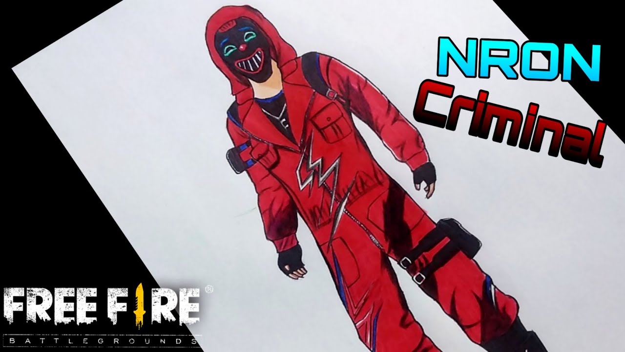 FREE FIRE | NEON CRIMINAL BUNDLE | DRAWING FREE FIRE DRAWING | ARB ARTS ...
