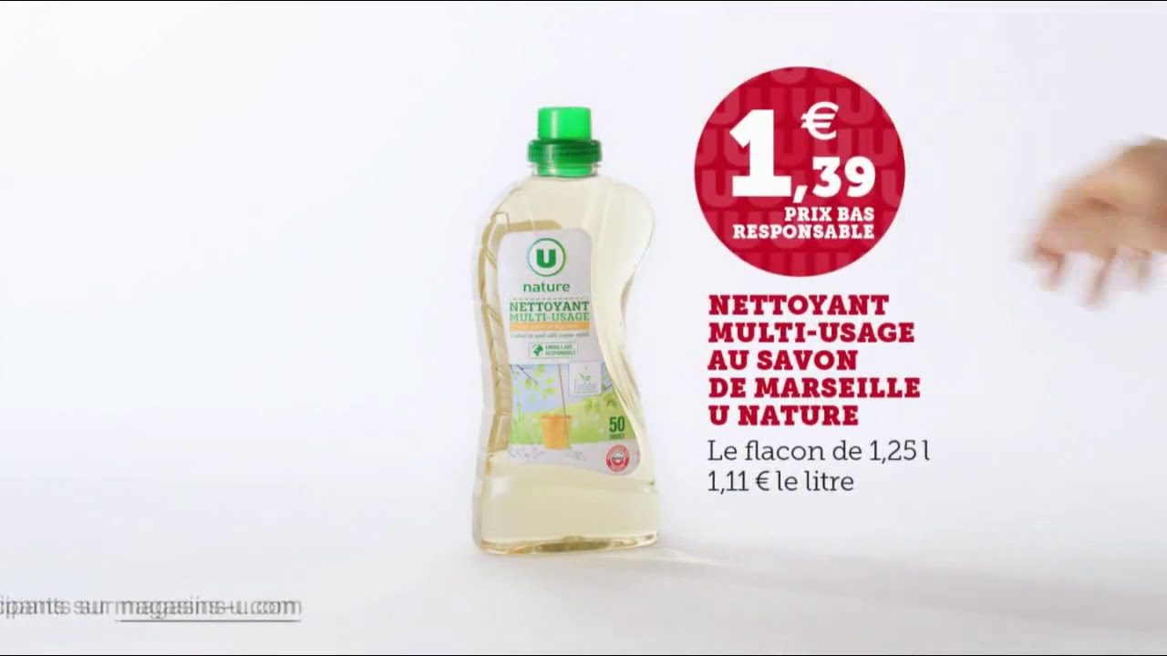 Nettoyant multi-usage U - un prix bloqué sur 5000 produits U "U ...