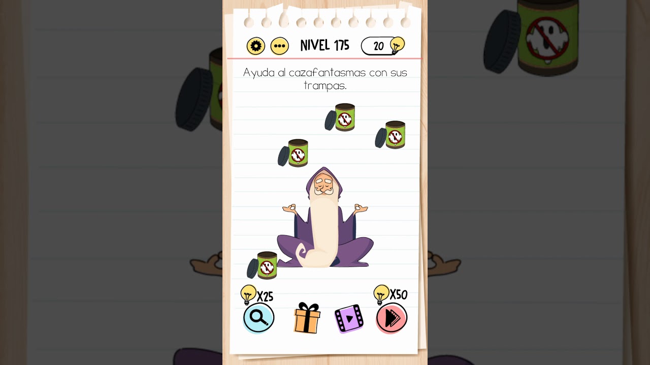 Brain Test | Nivel 175 |RESUELTO|Ayuda al cazafantasma con sus trampas ...
