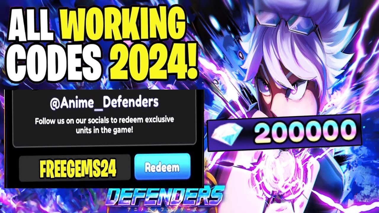 *SECRET* ALL NEW WORKING CODES FOR ANIME DEFENDERS IN 2024! ROBLOX ...