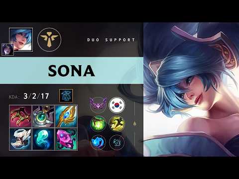 Sona Support vs Soraka - KR Master Patch 26.11