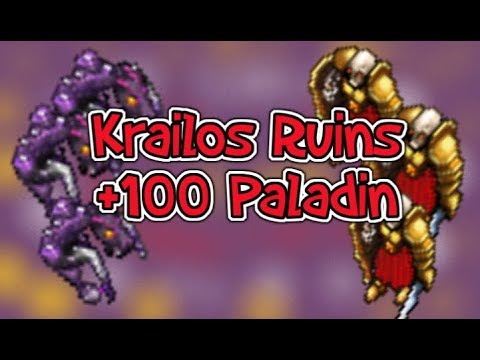 Tibia Krailos Ruins 100+ Paladin - YouTube