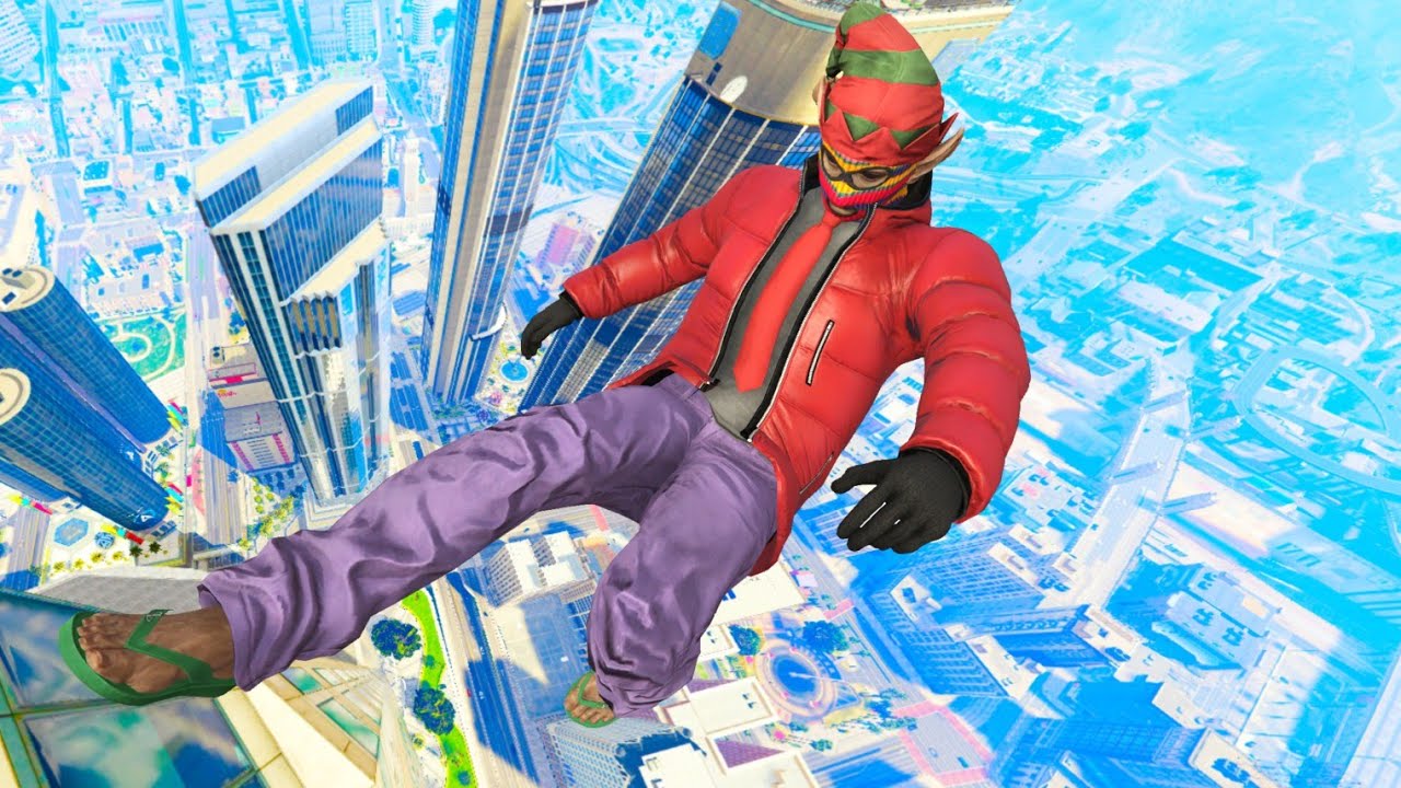 GTA 5 Parkour Fails • Multiplayer Character (No Godmode) - YouTube