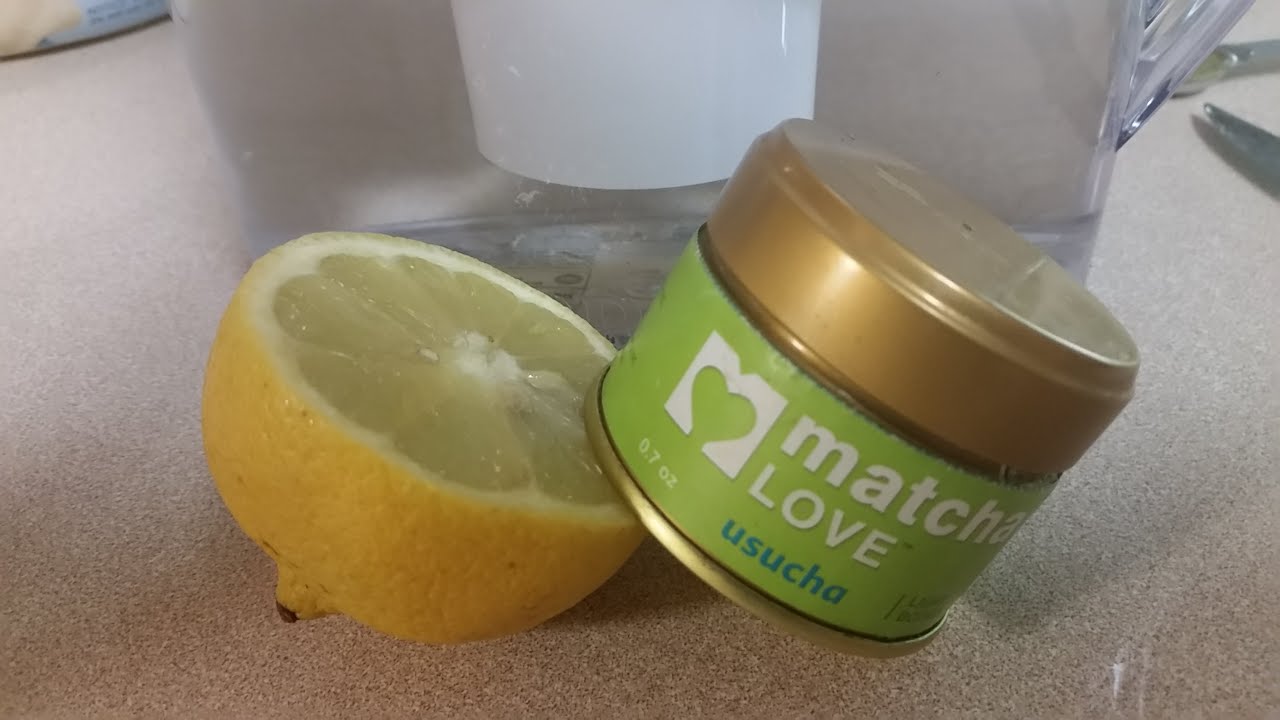 Matcha Green Tea Lemon Water I Superfood - YouTube