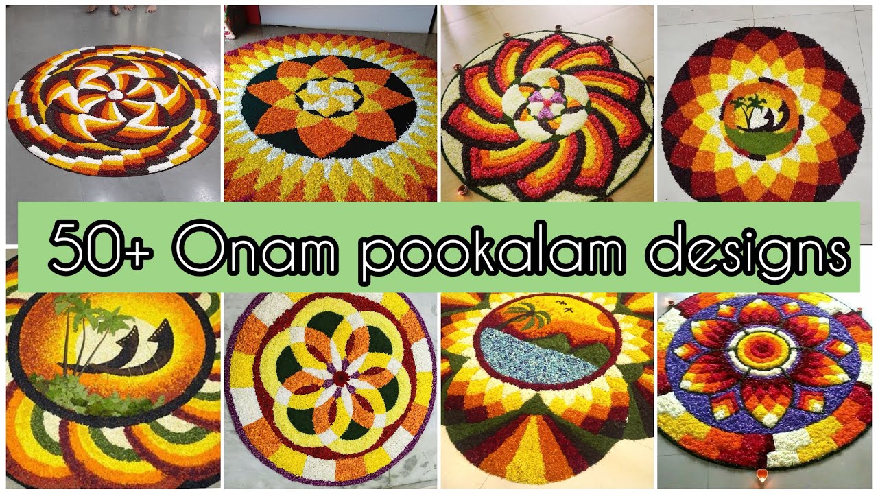 50+ Onam Pookalam Designs 2024 || Onam pookalam || Onam 2024 #onam # ...