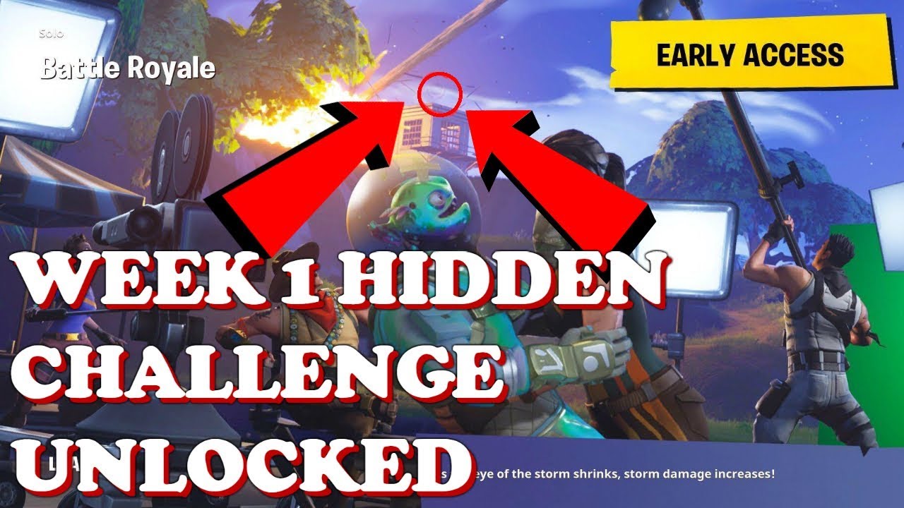 WEEK 1 HIDDEN CHALLENGE UNLOCKED | FORTNITE BATTLE ROYALE - YouTube