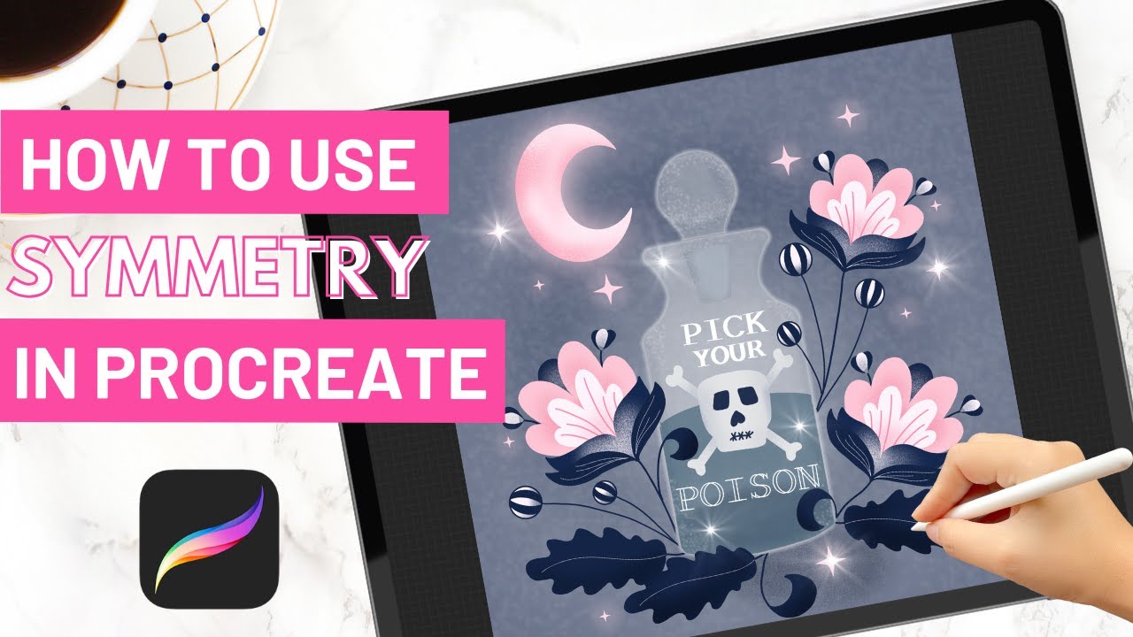 How to Use the Symmetry Tool in Procreate - YouTube