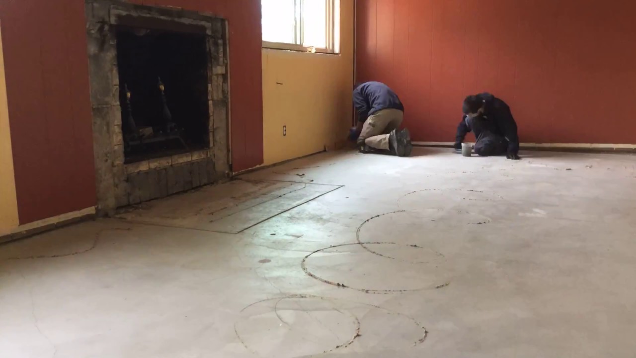 Interior Floor Lifting & Leveling by Liftech - YouTube