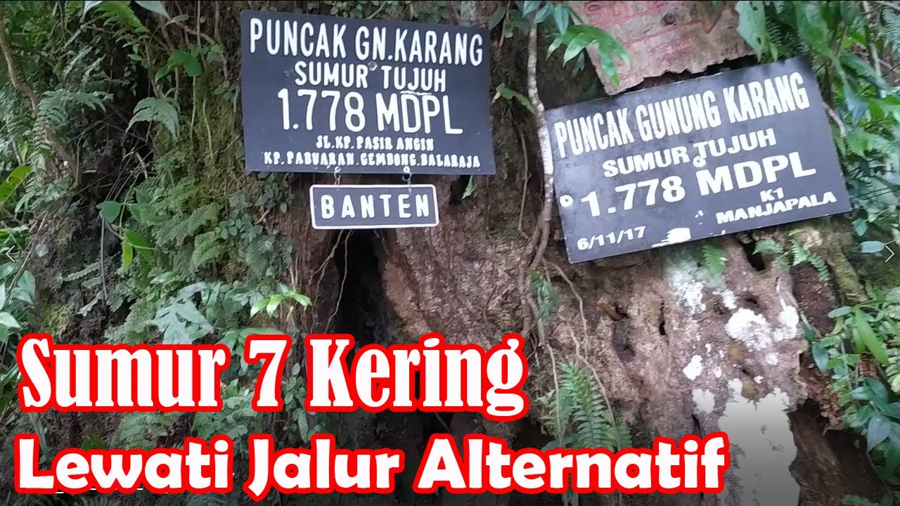 Sumur 7 Gunung Karang Banten kering dibulan Mulud 2021 - YouTube