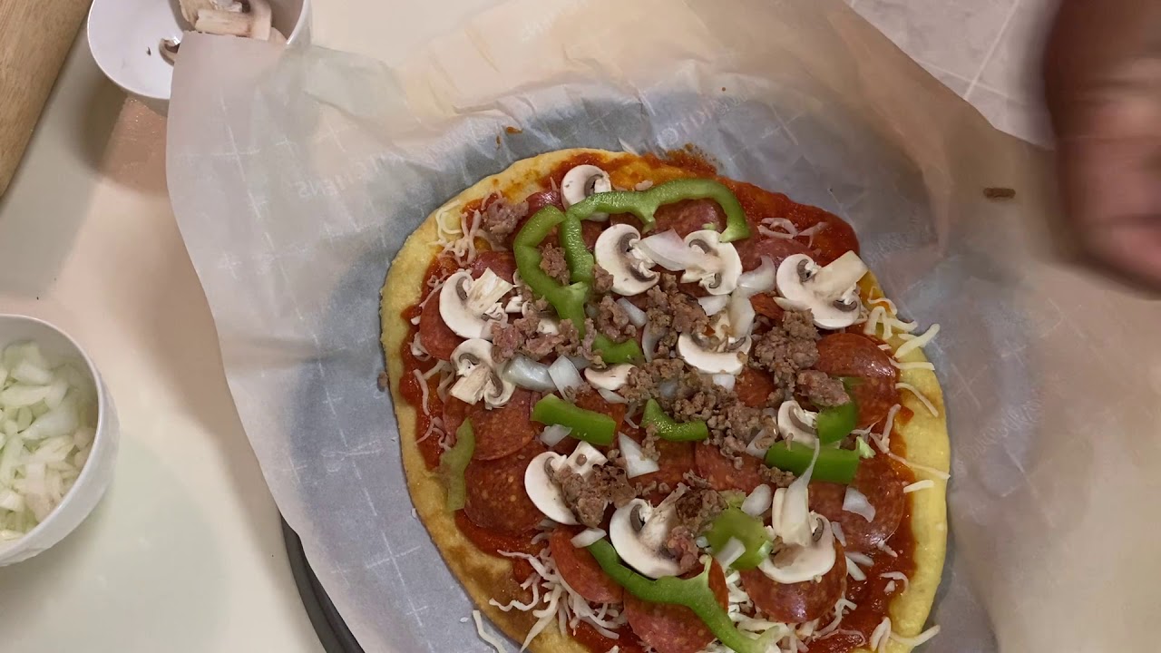 fat head pizza crust recipe - YouTube