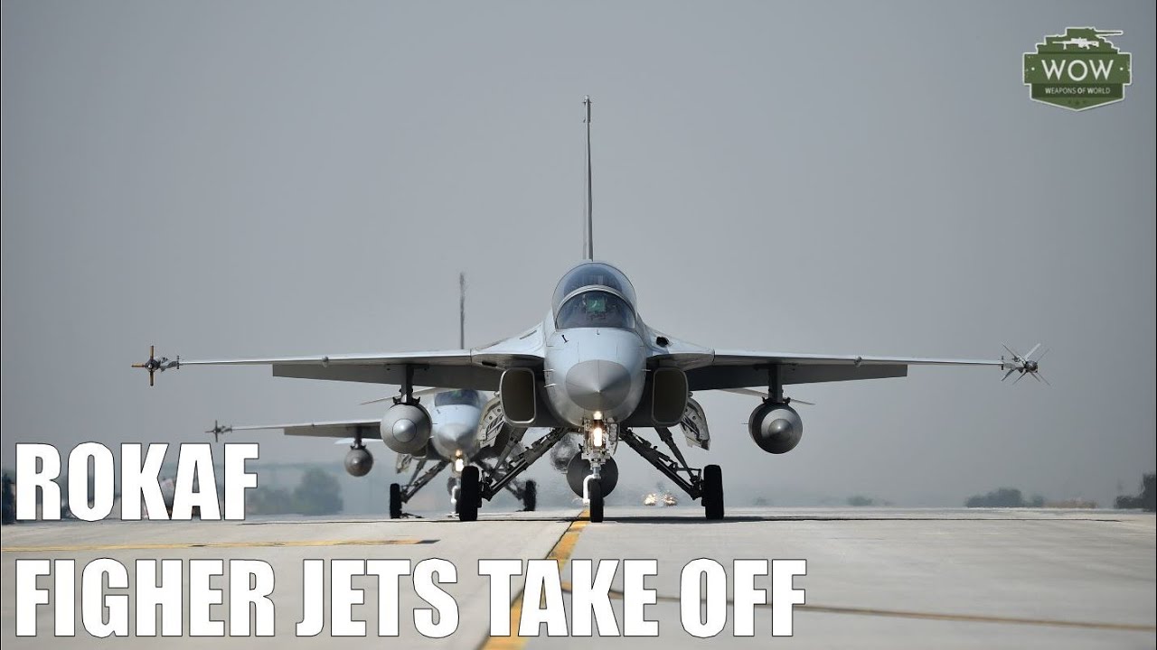 South Korea Fighter jets Take off & Landing//F-35, FA-50, F-15K, KF-16 ...