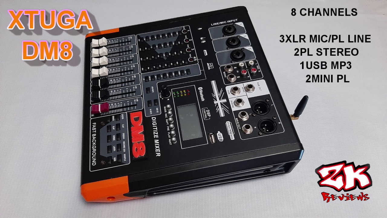 Part 1 Xtuga DM8 Mini Digital Mixer - YouTube