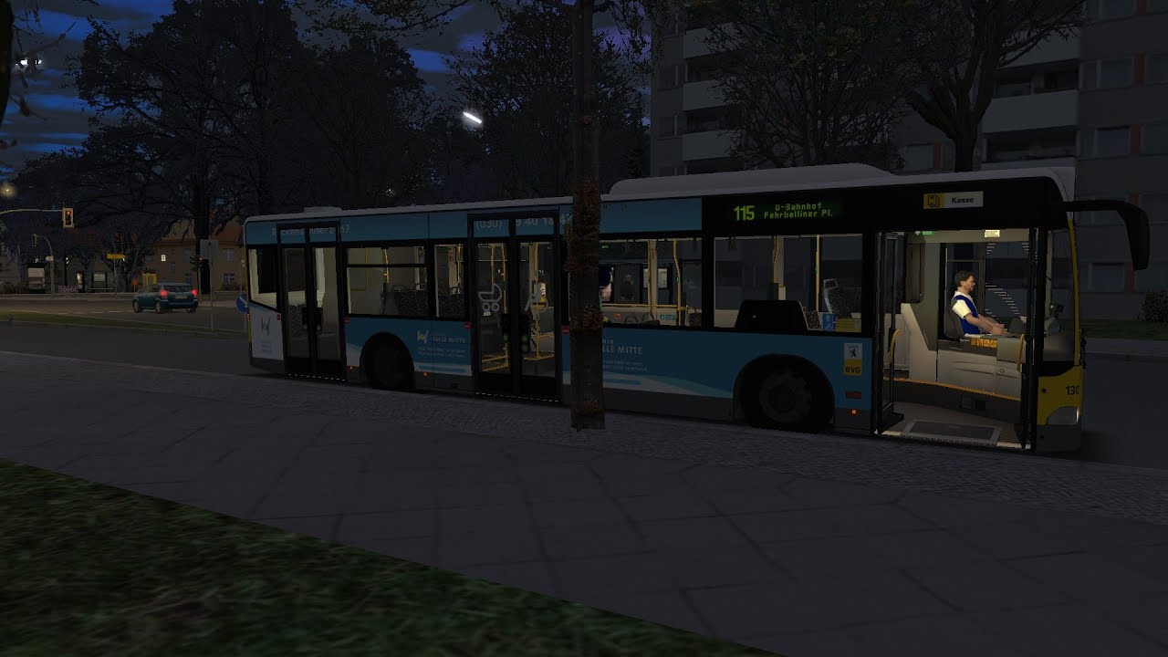 Omsi 2 mit dem MB EN02 BVG auf der Map Berlin X10 - YouTube