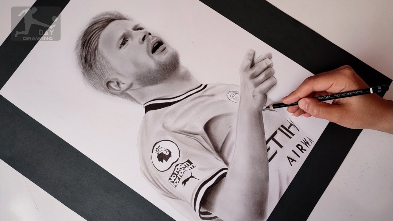 Drawing Kevin De Bruyne (Manchester City) 2023 - YouTube