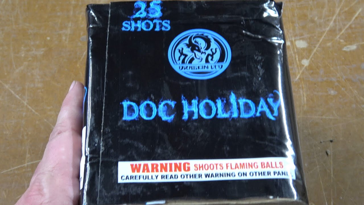 Doc Holiday 25 shot 200g cake by Dragon LTD - YouTube