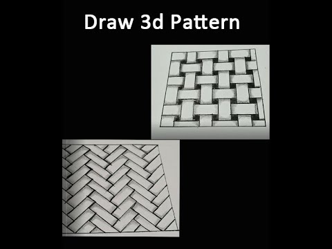 How to draw 3d pattern easy - YouTube