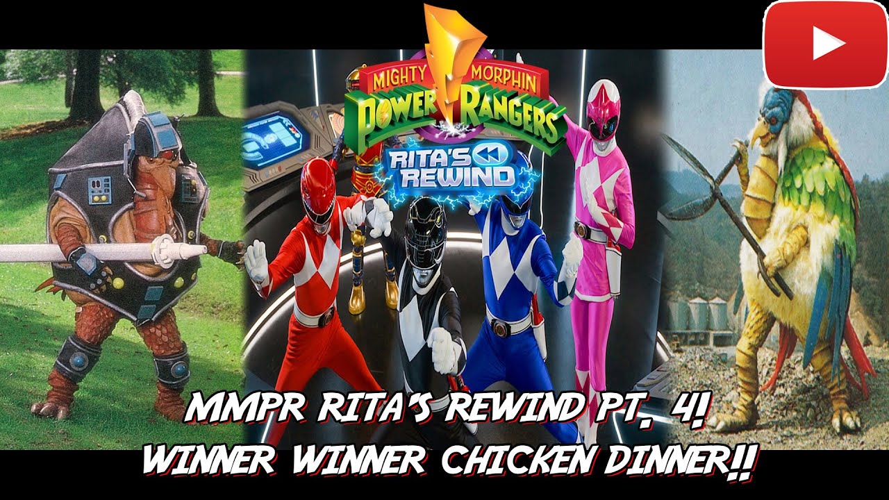 Mighty Morphin Power Rangers Rita's Rewind pt. 4! WINNER WINNER CHICKEN ...