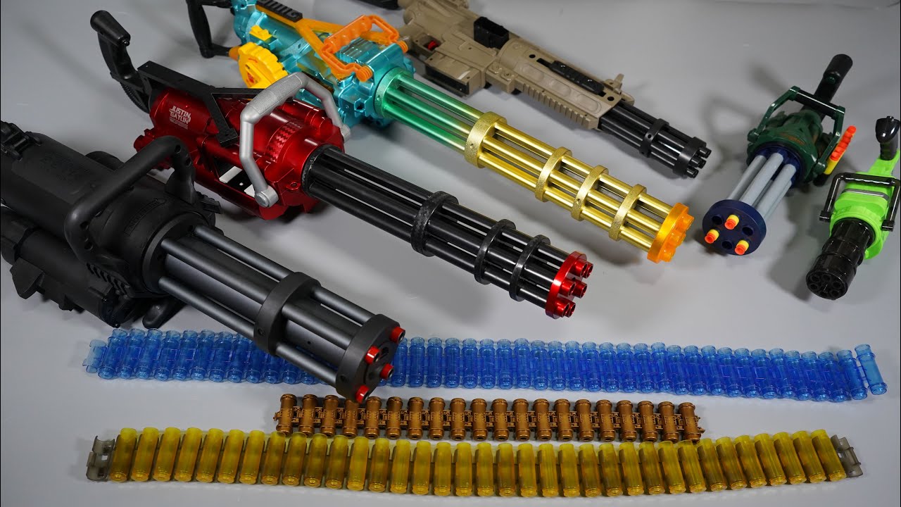 AK47 and Gatling gun Shell ejecting Toy Gun - Airsoft Nerf Gun SVD ...