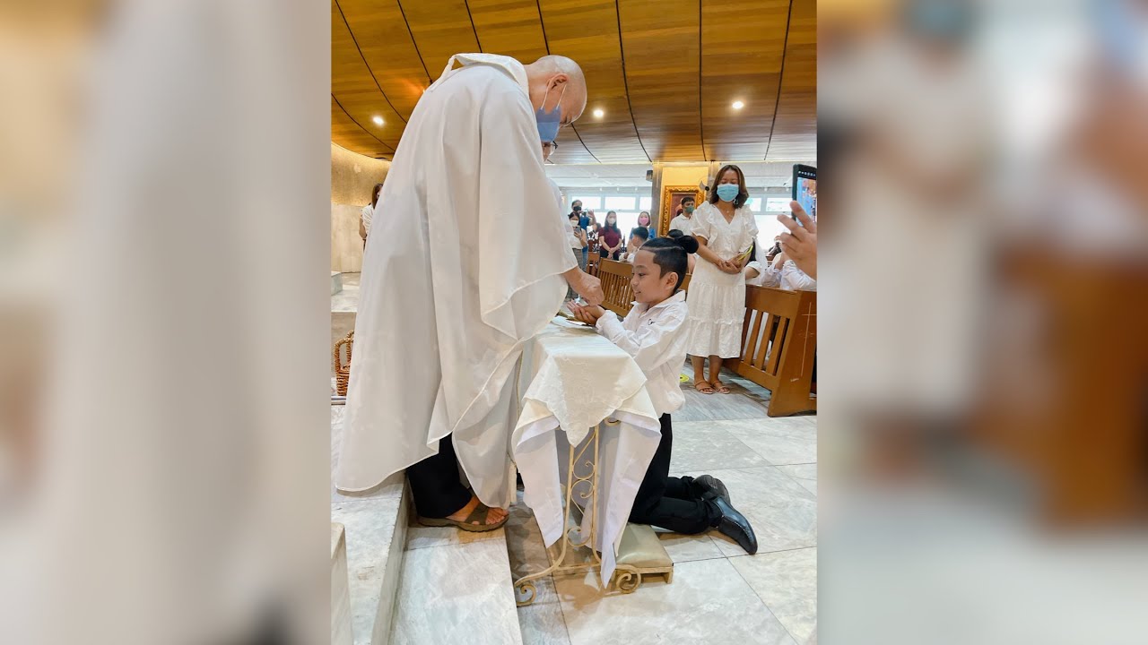 My first Communion | Our Lady of Perpetual Help Parish - YouTube