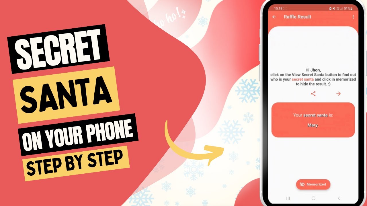 How to make the Secret Santa Raffle on your phone 2024! Create a Secret ...