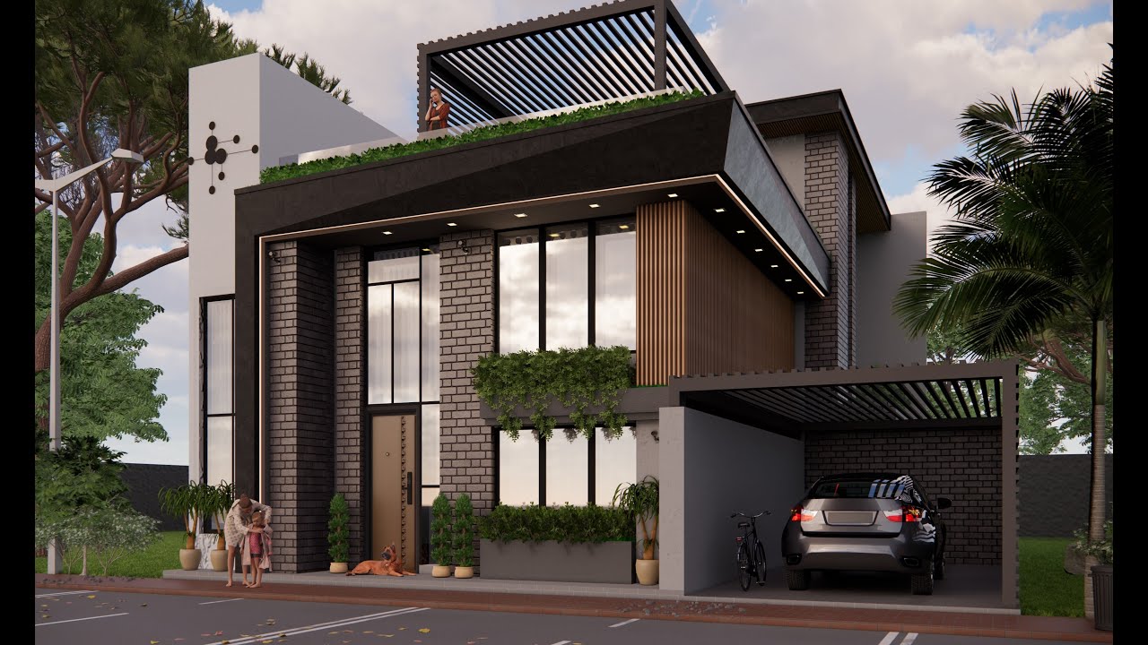 200 Gaj house Elevation design INDIA I 30x60 ghar ka naksha II 200 गज ...