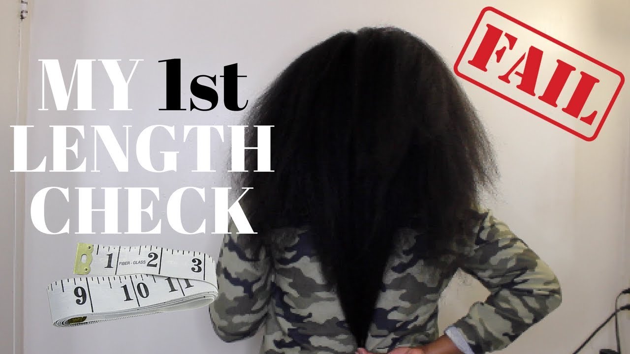 My FIRST Length Check | 20 inches of Natural hair!? - YouTube