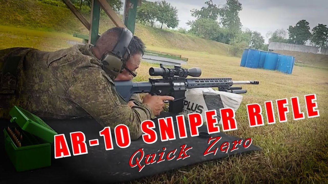 AR 10 SNIPER RIFLE (QUICK ZEROING TIPS) - YouTube