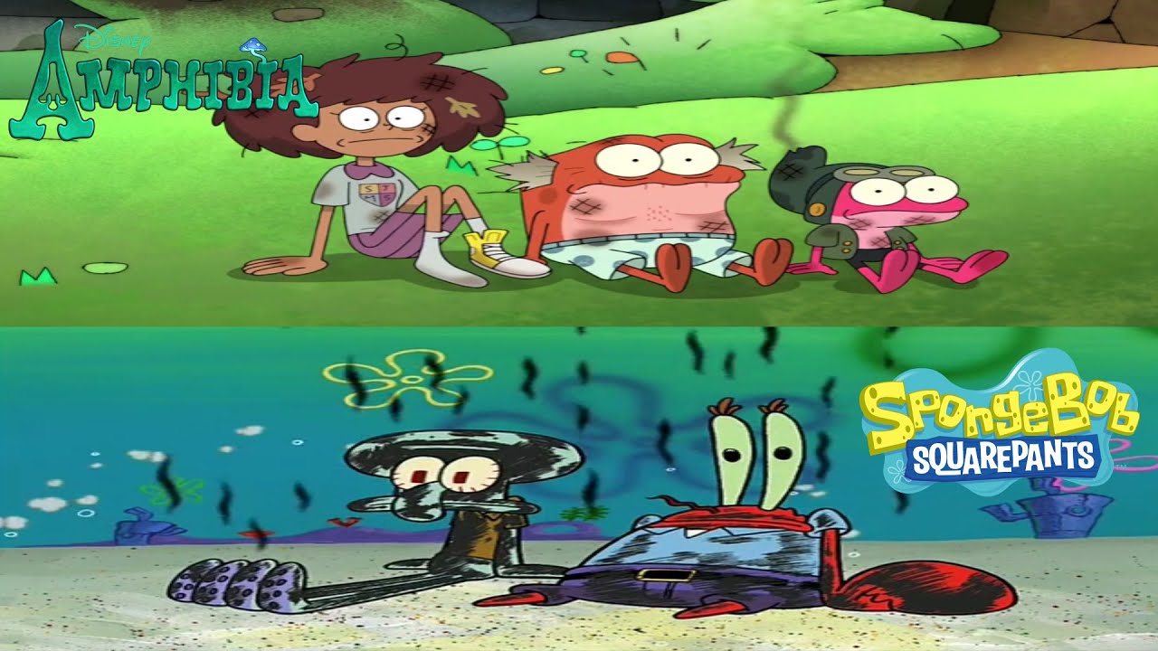 Amphibia and Spongebob: The Factory and Krusty Krab Exploded - YouTube
